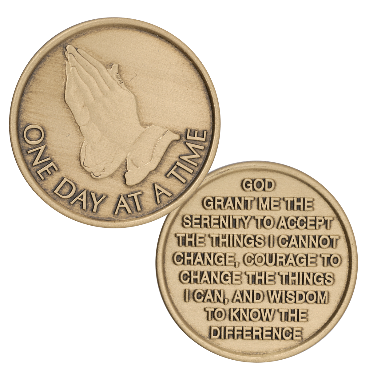 C49. ODAT, Praying Hands, Bronze Coin. BRM1