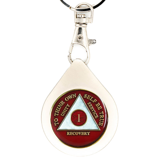 AA & NA Key Chains | AA & NA Sobriety Medallion Holders
