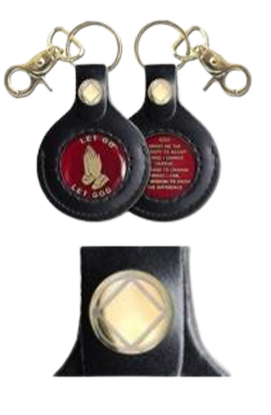AA & NA Key Chains | AA & NA Sobriety Medallion Holders