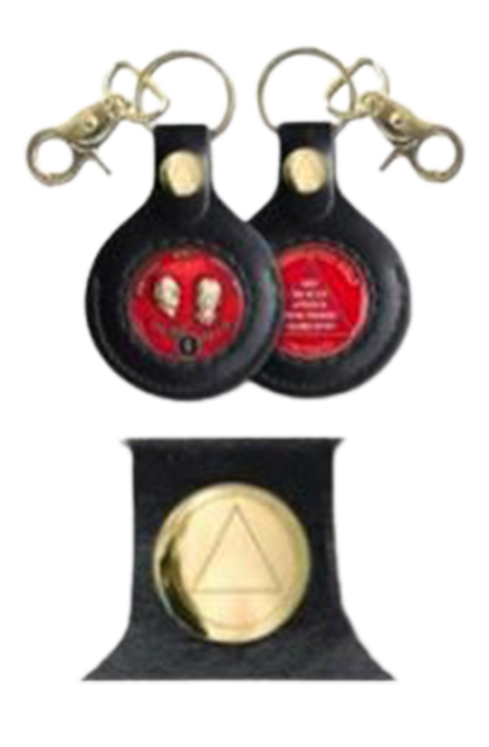 AA & NA Key Chains | AA & NA Sobriety Medallion Holders